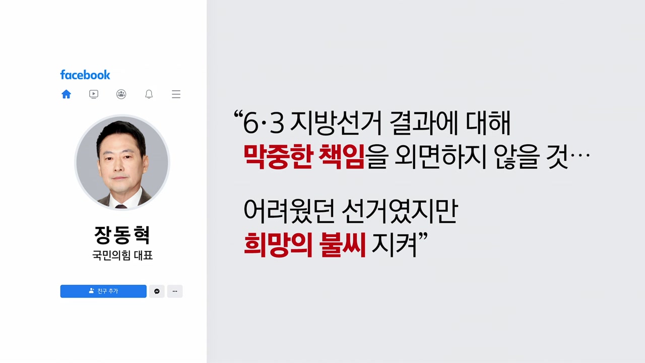 장동혁 책임론... "거취 고민해야" vs "교체는 안 돼" [앵커리포트]