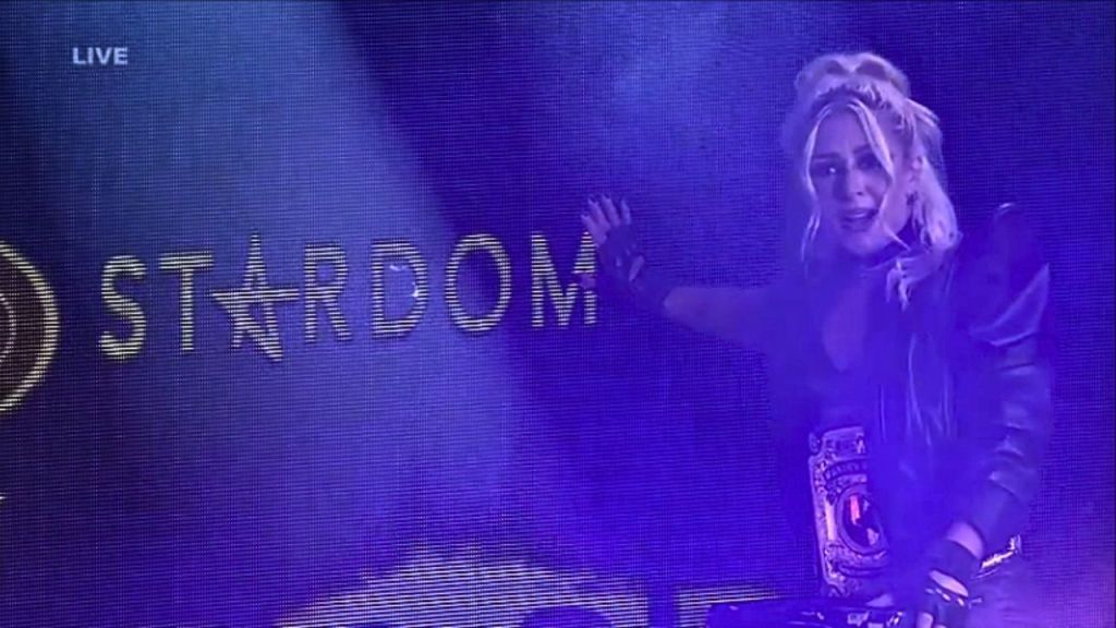 Stardom president slams AEW's Thekla for spitting on company logo