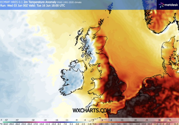 Weather maps reveal hottest day in June in next heatwave - full list of ...
