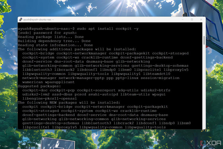 I used Cockpit instead of a full NAS OS, and my spare Linux box finally ...