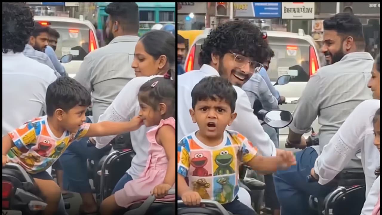 Viral video: Boy's cute gesture towards girl interrupted by horn ...