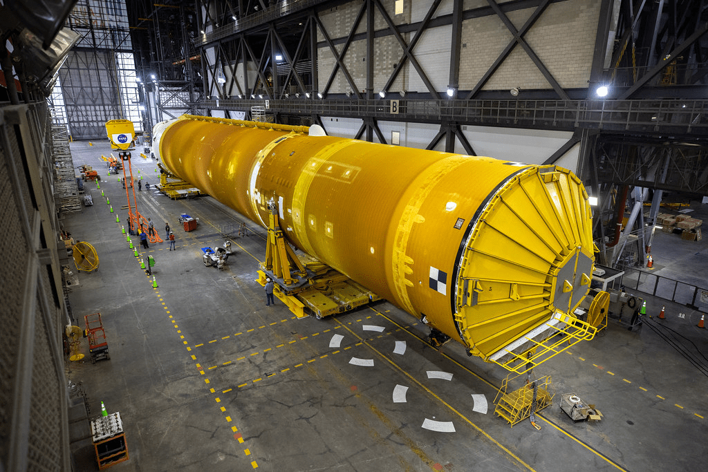 Artemis 3 rocket stage reaches Florida as NASA reworks moon mission