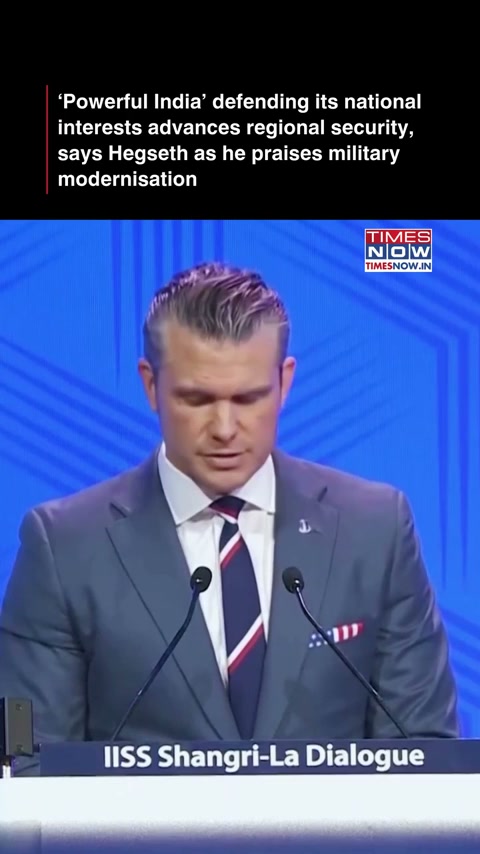 Speaking at the Shangri-La Dialogue in Singapore, Pete Hegseth described