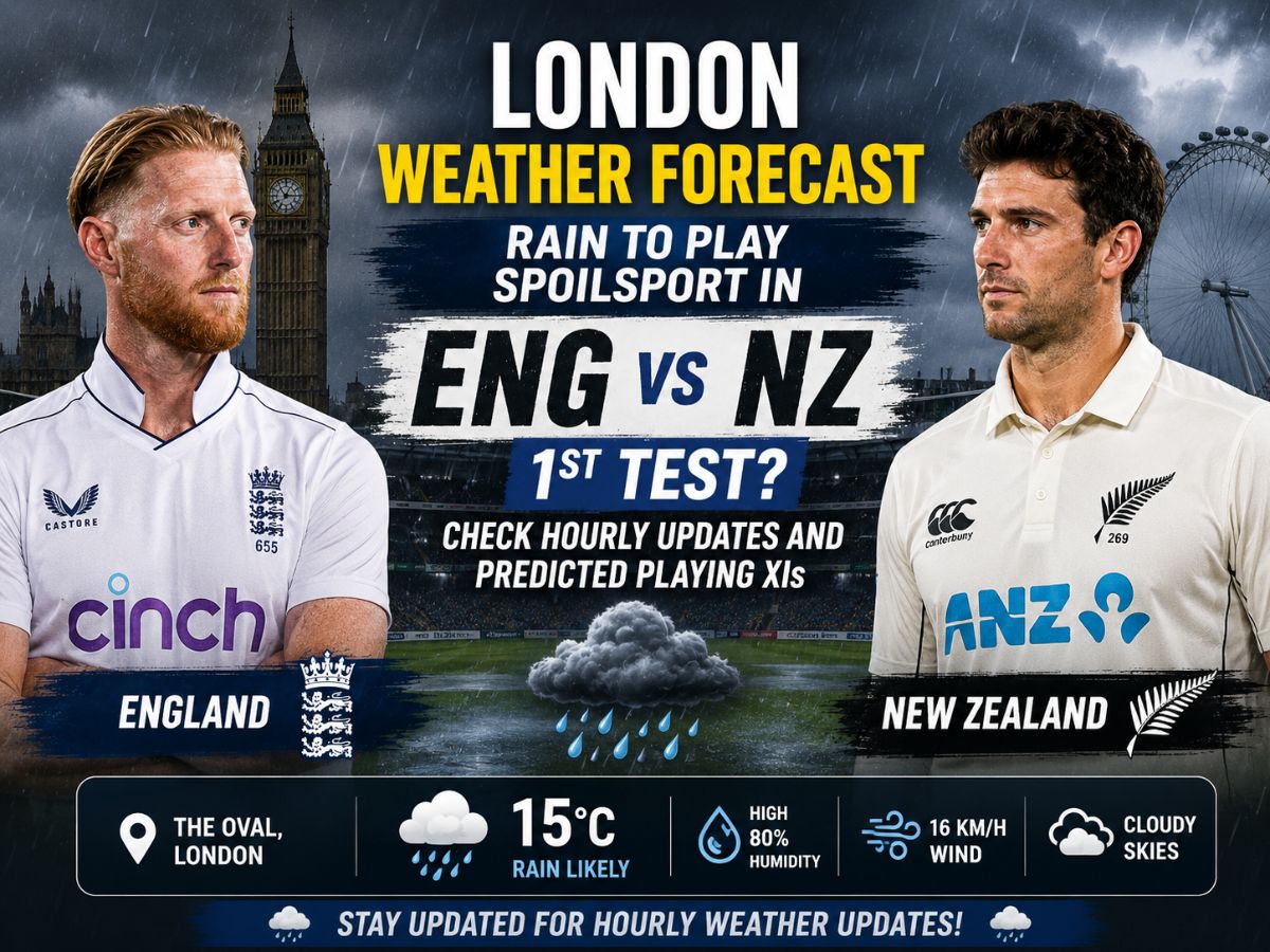 London weather forecast: Rain to play spoilsport in ENG vs NZ 1st test ...