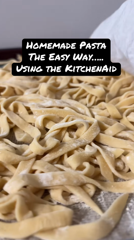 Homemade pasta made easy with KitchenAid stand mixer