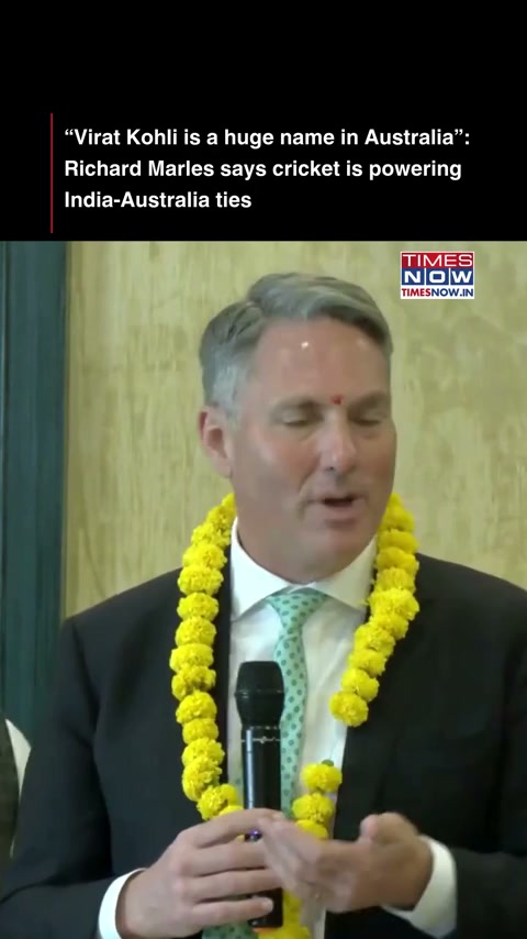 Australian Deputy Prime Minister Richard Marles called Virat Kohli a