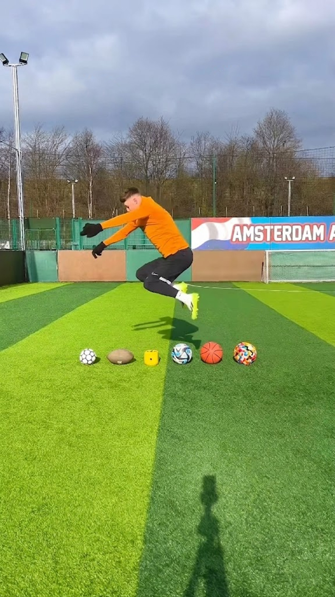 Can you beat this football long jump challenge?