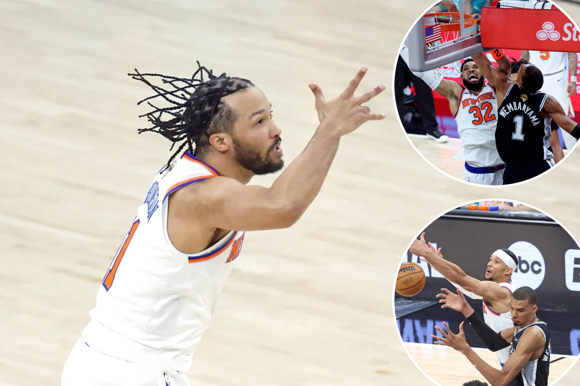 Jalen Brunson’s heroics carry Knicks to thrilling Game 1 win over Spurs ...