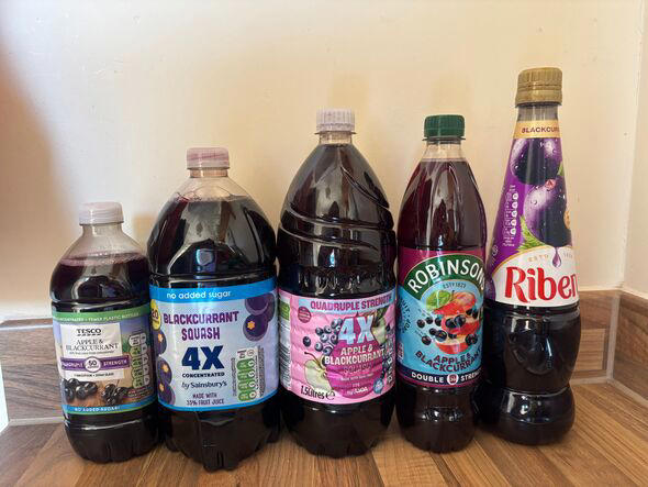 I tried supermarket squash against Ribena and Robinsons - winner was £1 ...