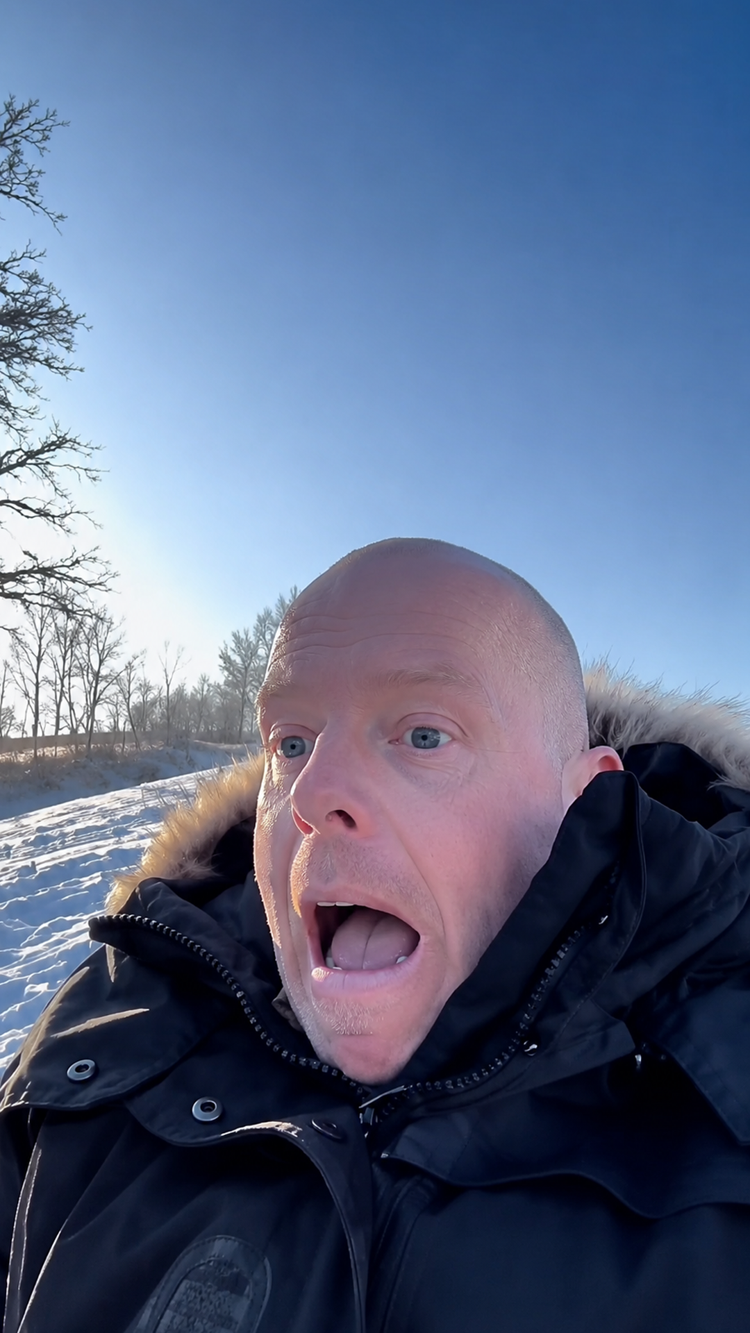Expectation versus reality during a sledging day