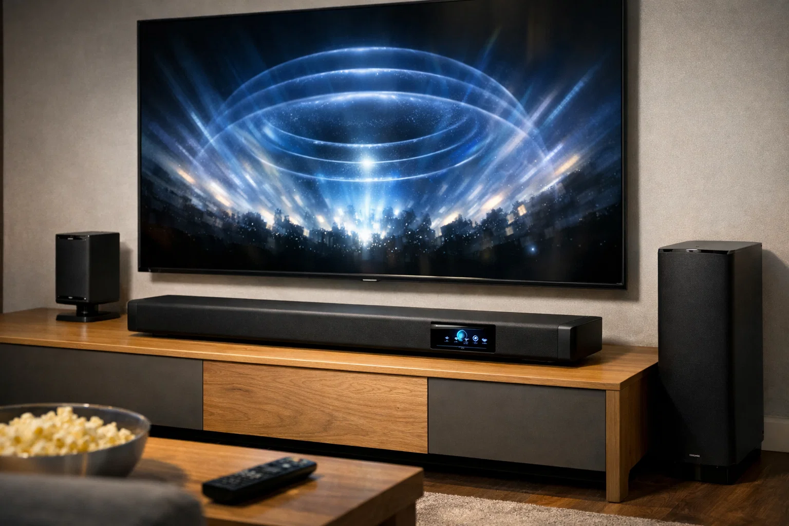WiiM Bar sfida le soundbar Dolby Atmos con un display touch