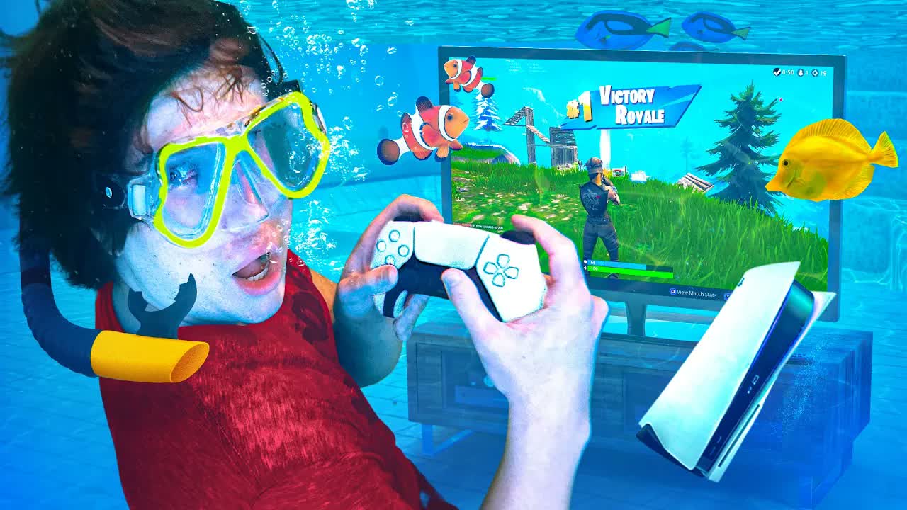 He built a gaming room underwater – the setup shouldn’t work