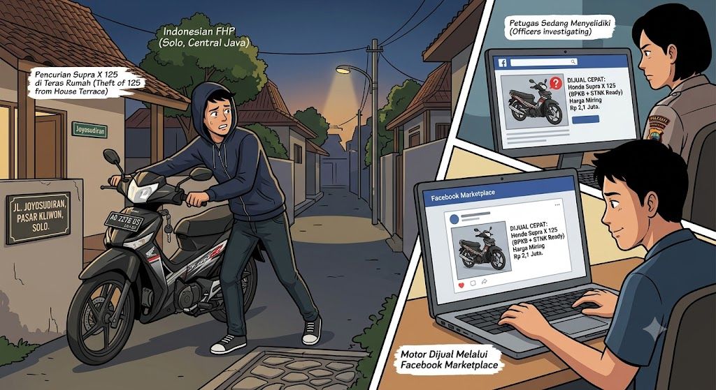 Tergoda kunci menancap, tetangga dekat tega jual Honda Supra X 125 Rp 2 ...