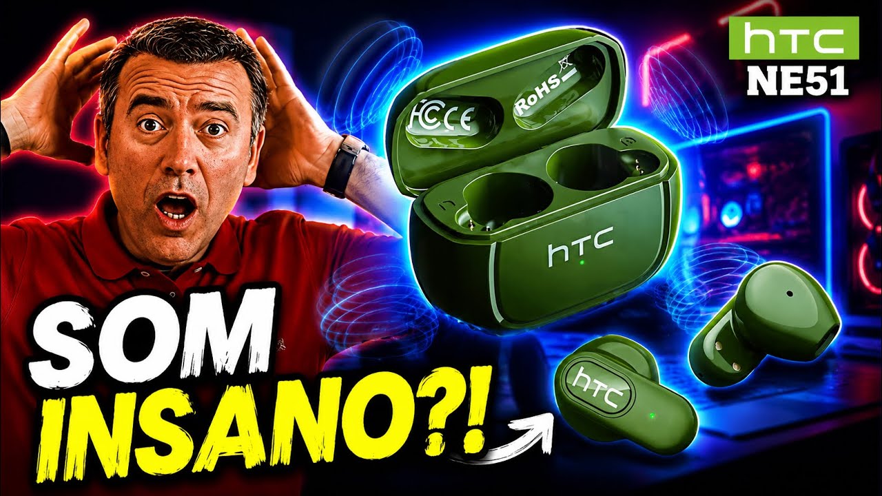 Comprei os HTC NE51 na Temu e não esperava isto