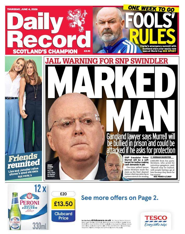 Scotland's papers: 'Indy fraud' reported to police and Murrell legal ...