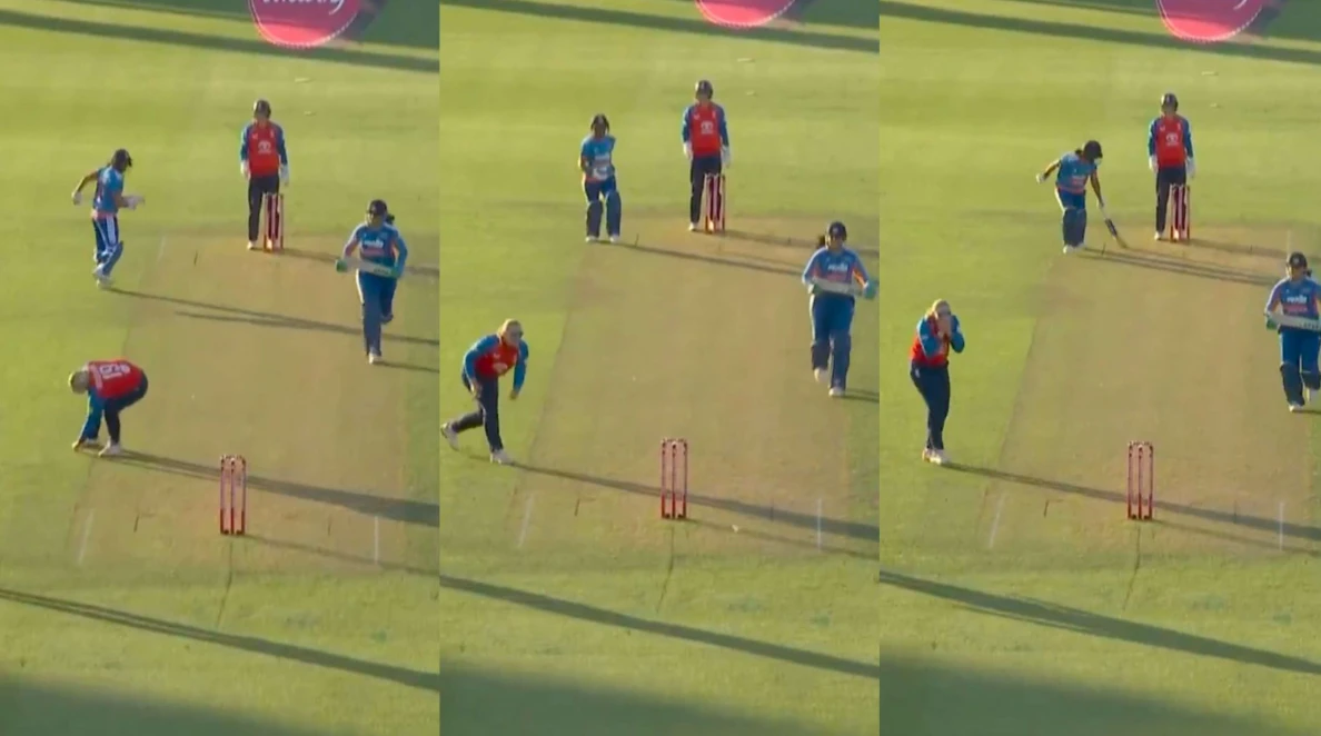 Watch: 'School-cricket blunder! Sophie Ecclestone misses easy run-out ...