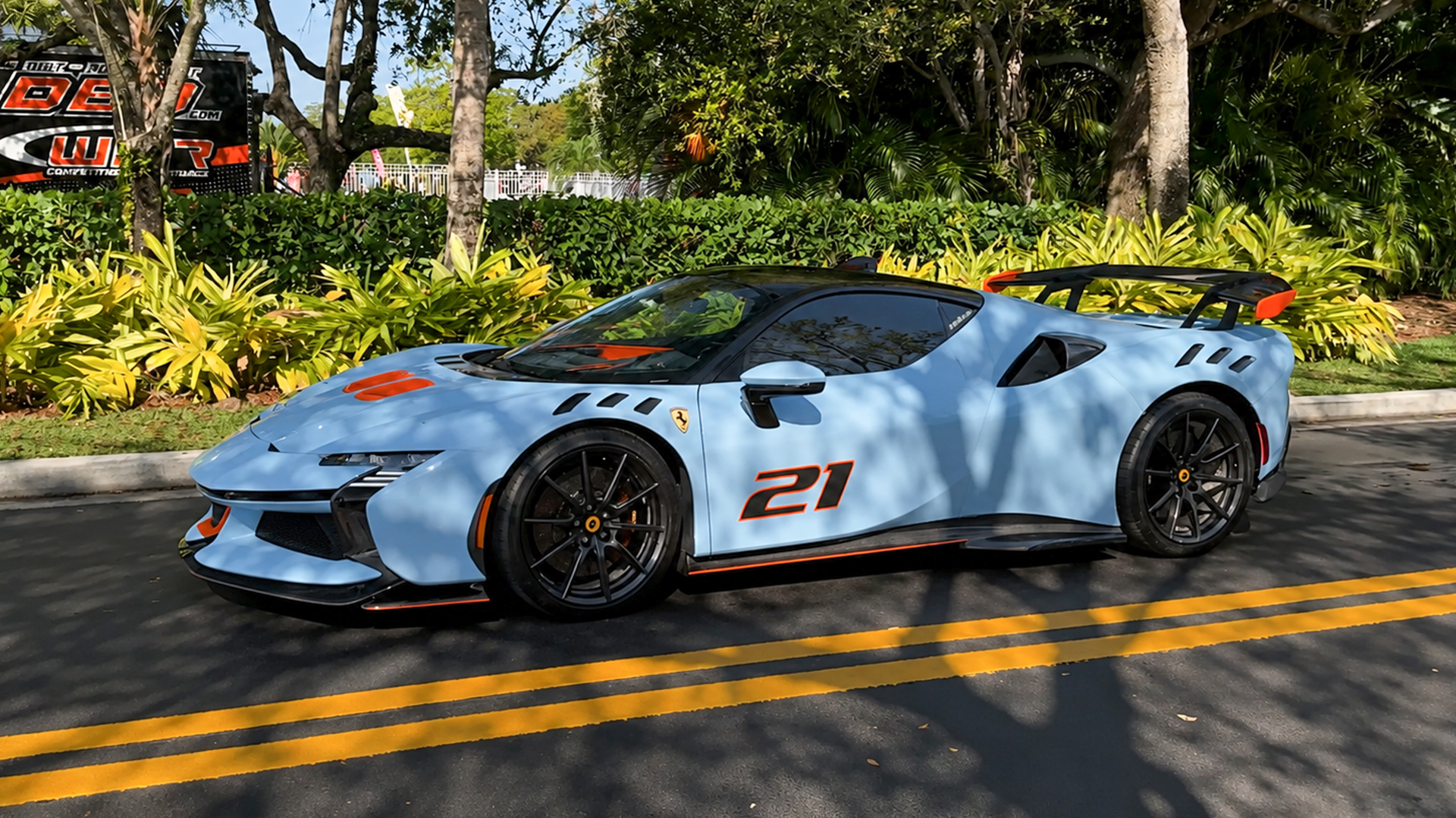 Ferrari SF90 XX of a billionaire captured in Miami