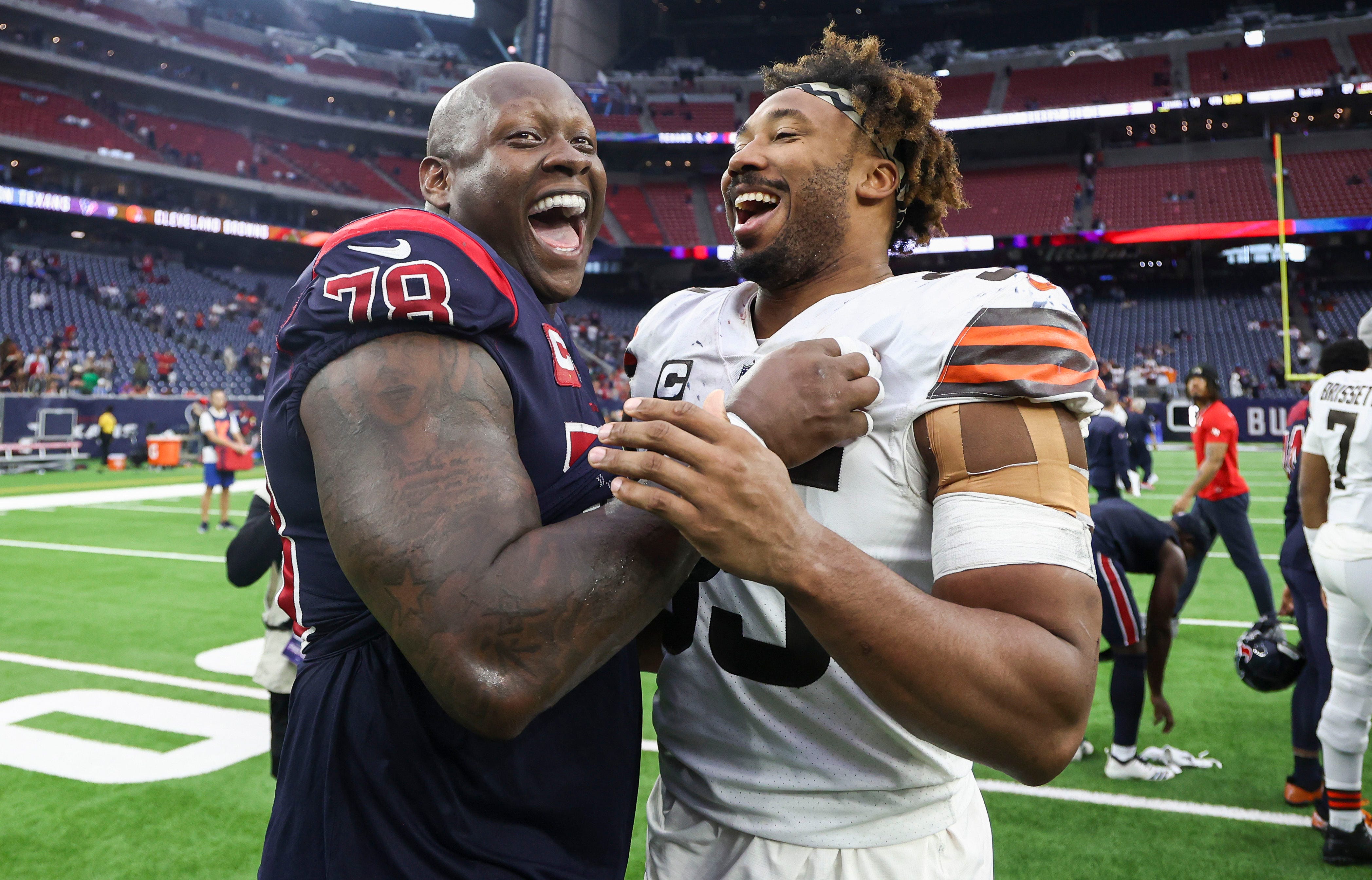 Myles Garrett shows ultimate respect to Commanders' Laremy Tunsil