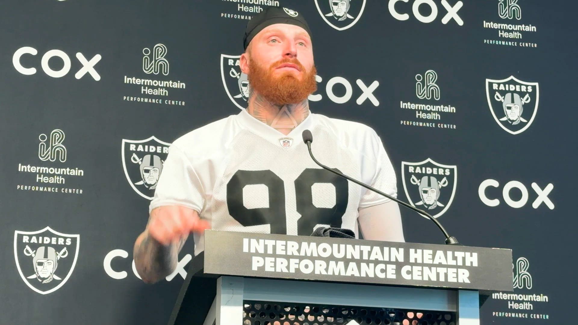 Las Vegas Raiders DE Maxx Crosby Presser Competitive Fire