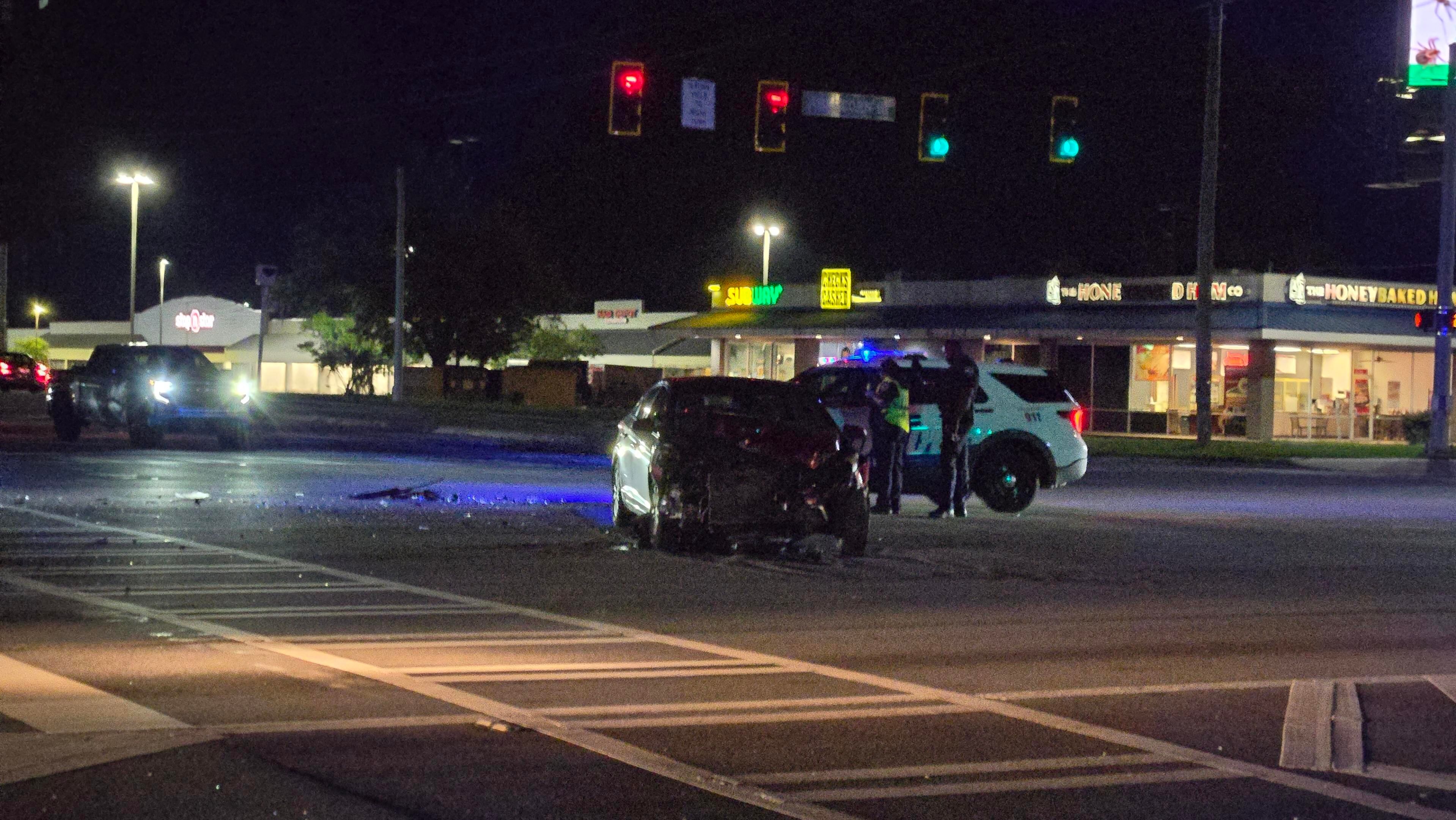 Crash, police presence shuts down portion of Montgomery Cross Road and ...