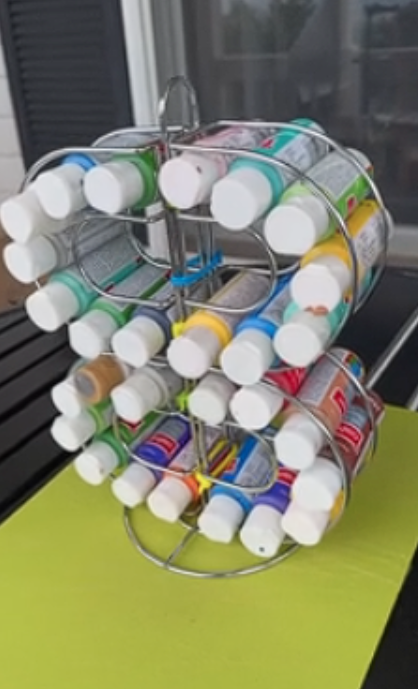 DIY affordable art organizer easy craft hack
