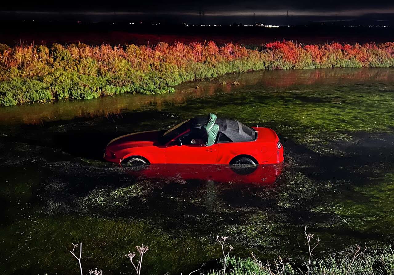 Suspected DUI driver veers off Bay Area highway into water, then ...