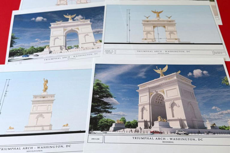 Trump's 250-foot arch to feature observation deck to raise pedestrians ...