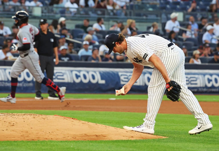 Gerrit Cole struggles for first time since return as Yankees fall to ...