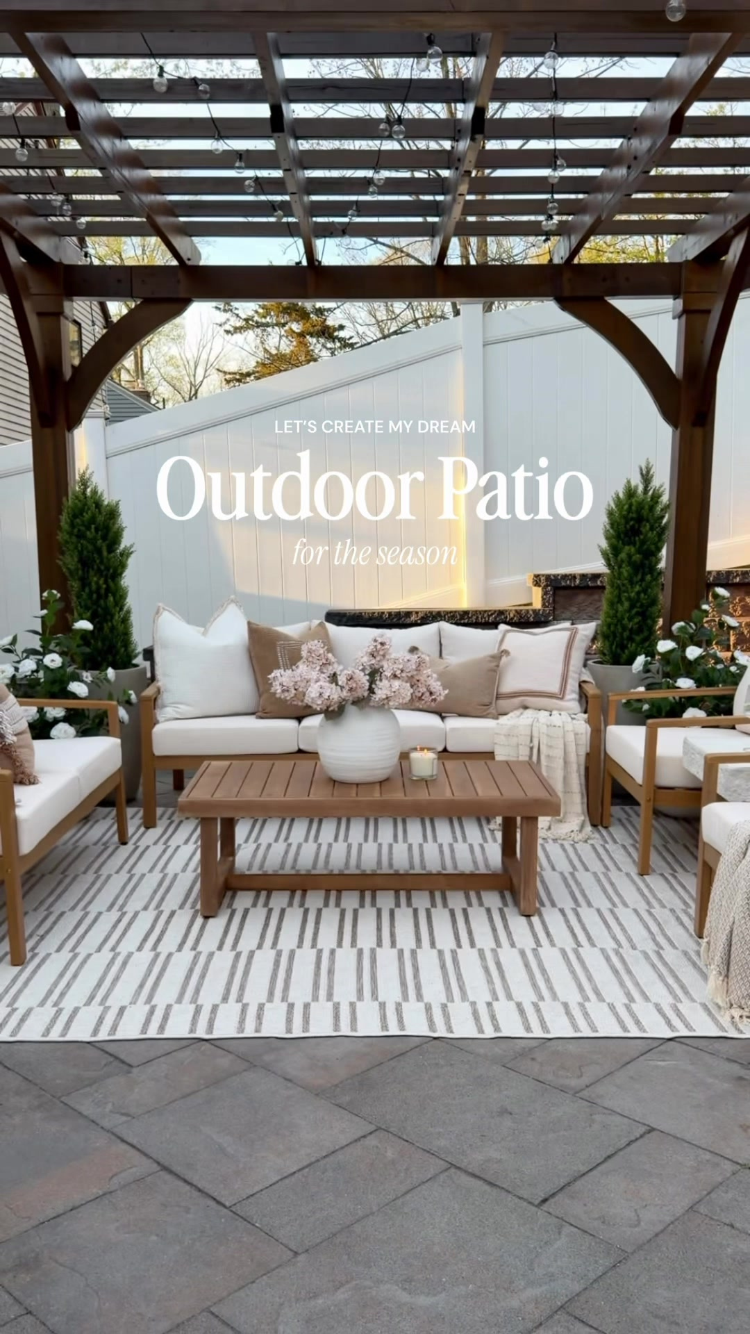 Creating a warm and neutral outdoor space