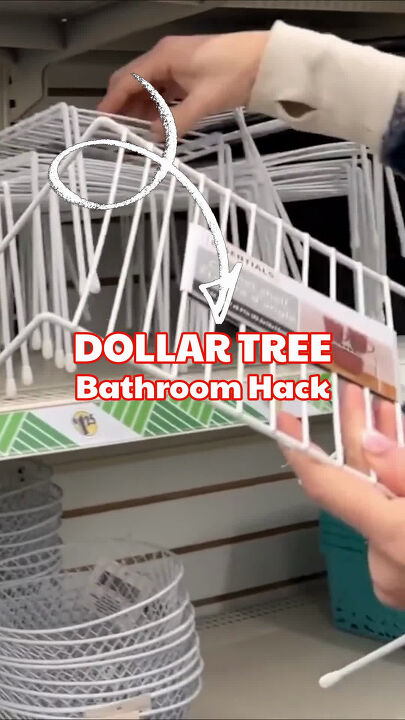 Turn wire shelves into this for your bathroom!