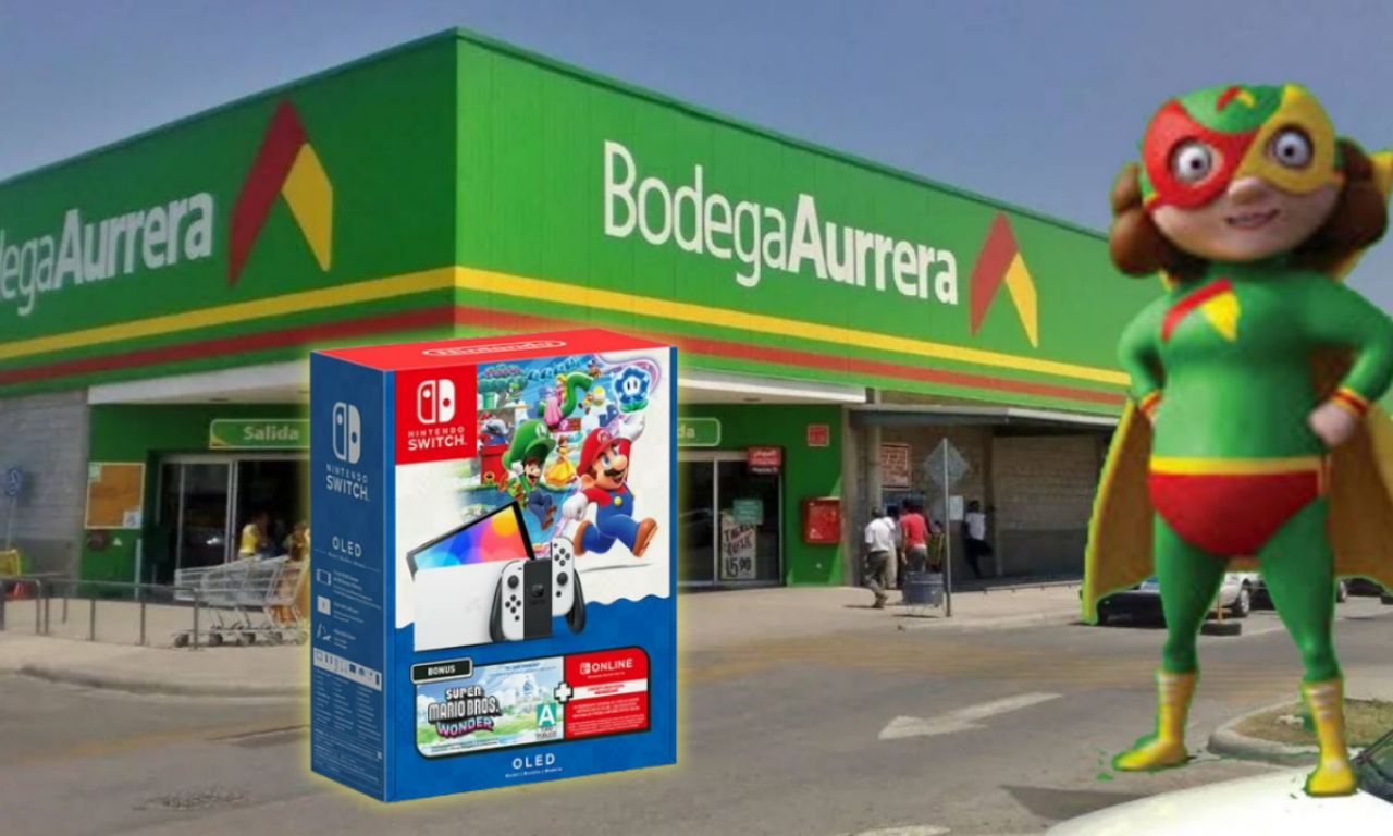 Bodega Aurrera rebaja consola Nintendo Switch OLED de 64 GB + Super ...