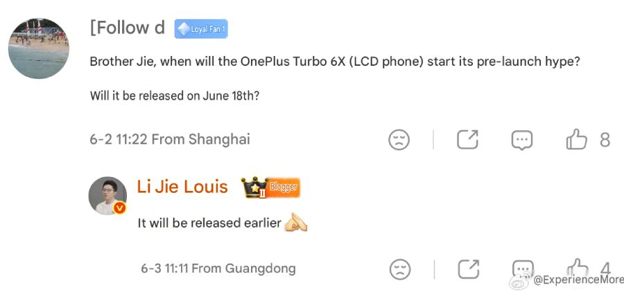 OnePlus official sneakily confirms Turbo 6X launch timeline while full ...