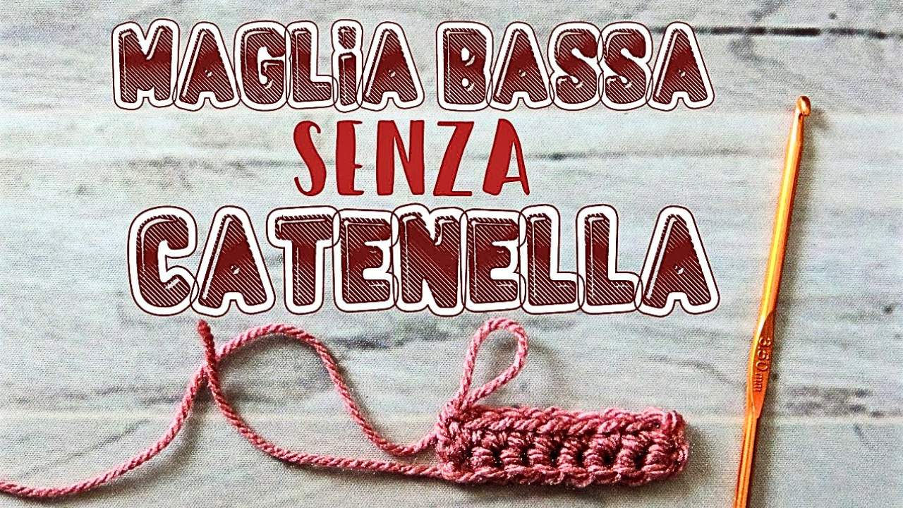 Uncinetto avvio senza catenella maglia bassa facile