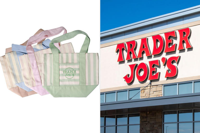 Trader Joe's unveils pastel striped mini totes for summer 2026 — here's ...