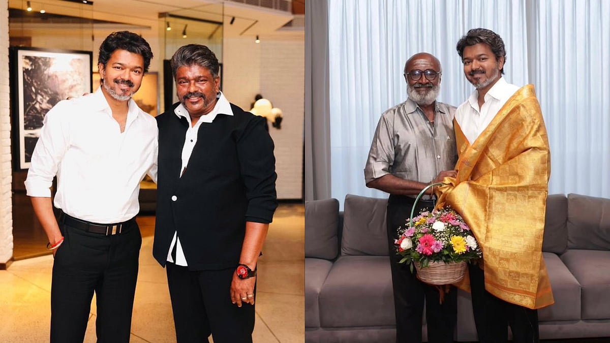 Parthiban, MS Bhaskar meet CM Vijay; former presents him with a unique gift