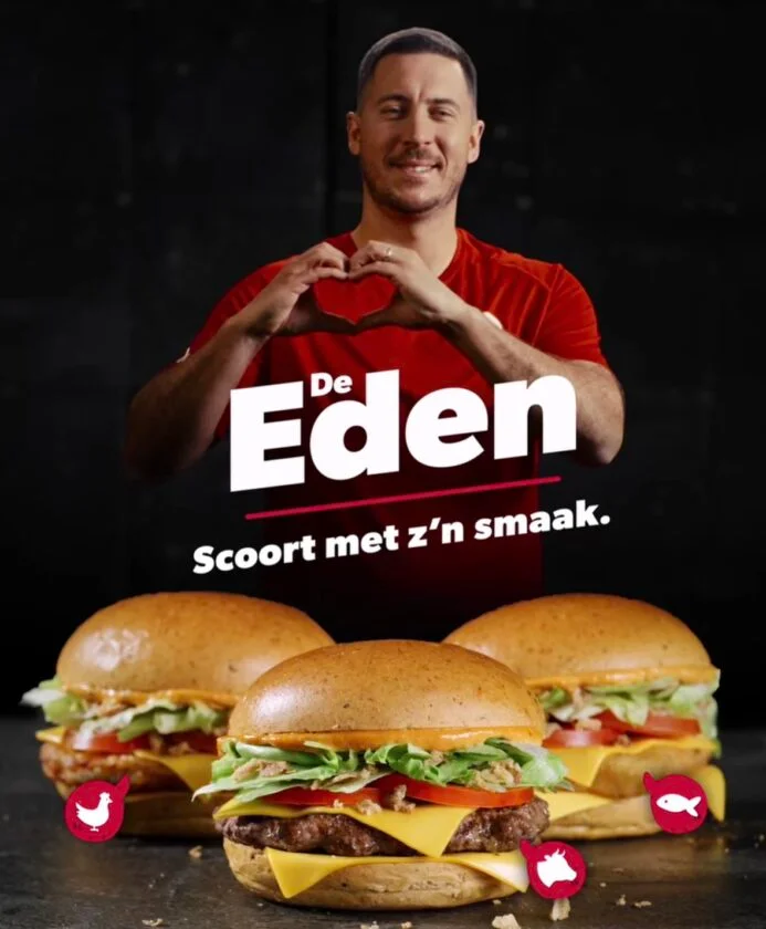 Eden Hazard launches his own burger in three different versions!