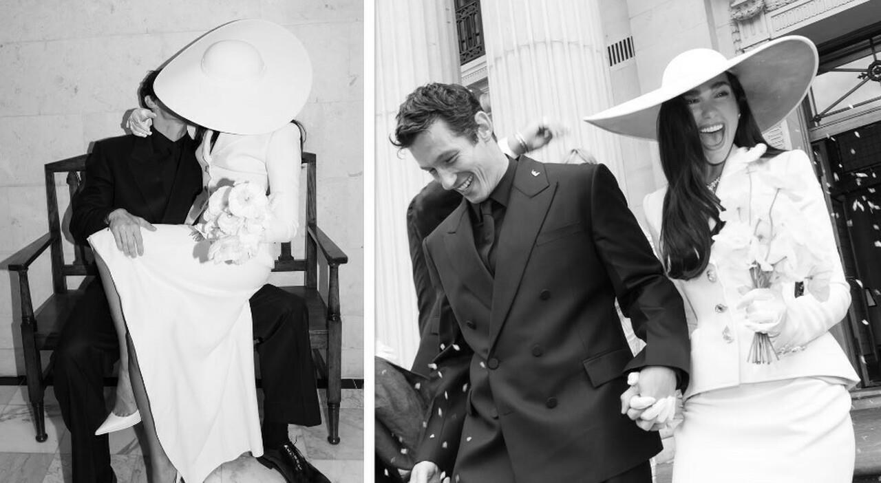 Dua Lipa e Callum Turner arrivati in Sicilia con un jet privato. Party ...