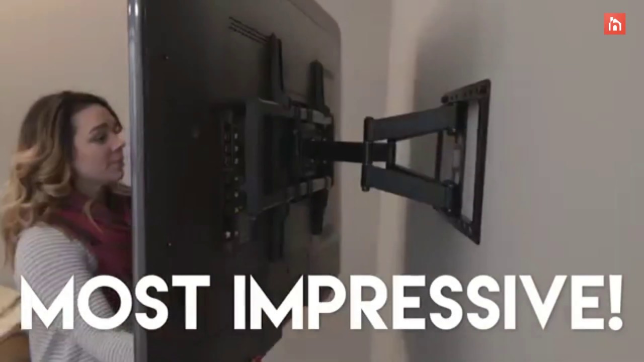 How to install a tilting and a large full motion wall mount TV