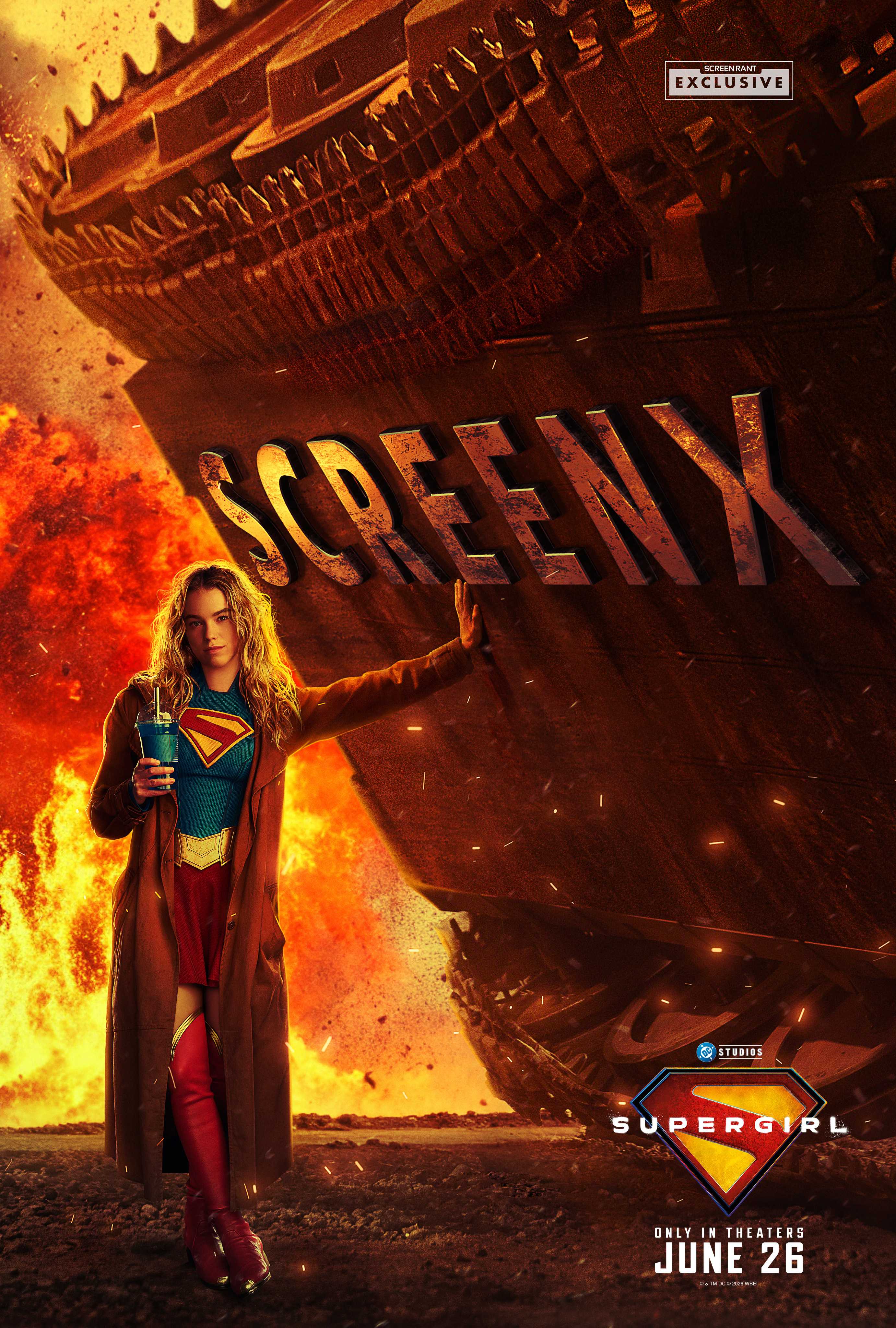 New Supergirl SCREENX poster revealed for Milly Alcock's DCU film ...