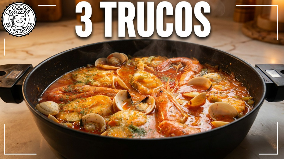 Con una bolsa de pescado congelado: hake marinara con 3 trucos de la abuela