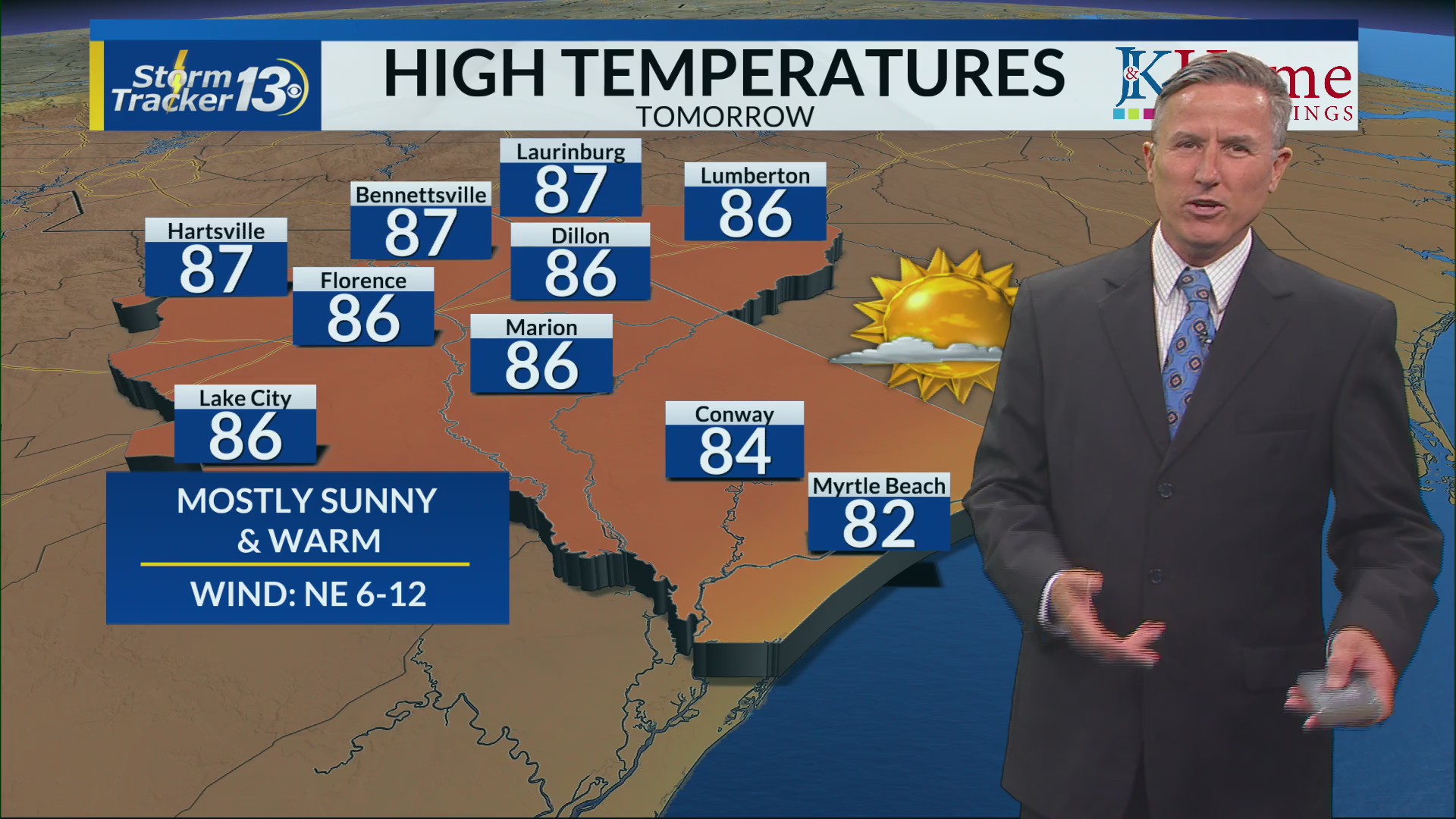 Sunny weather will continue