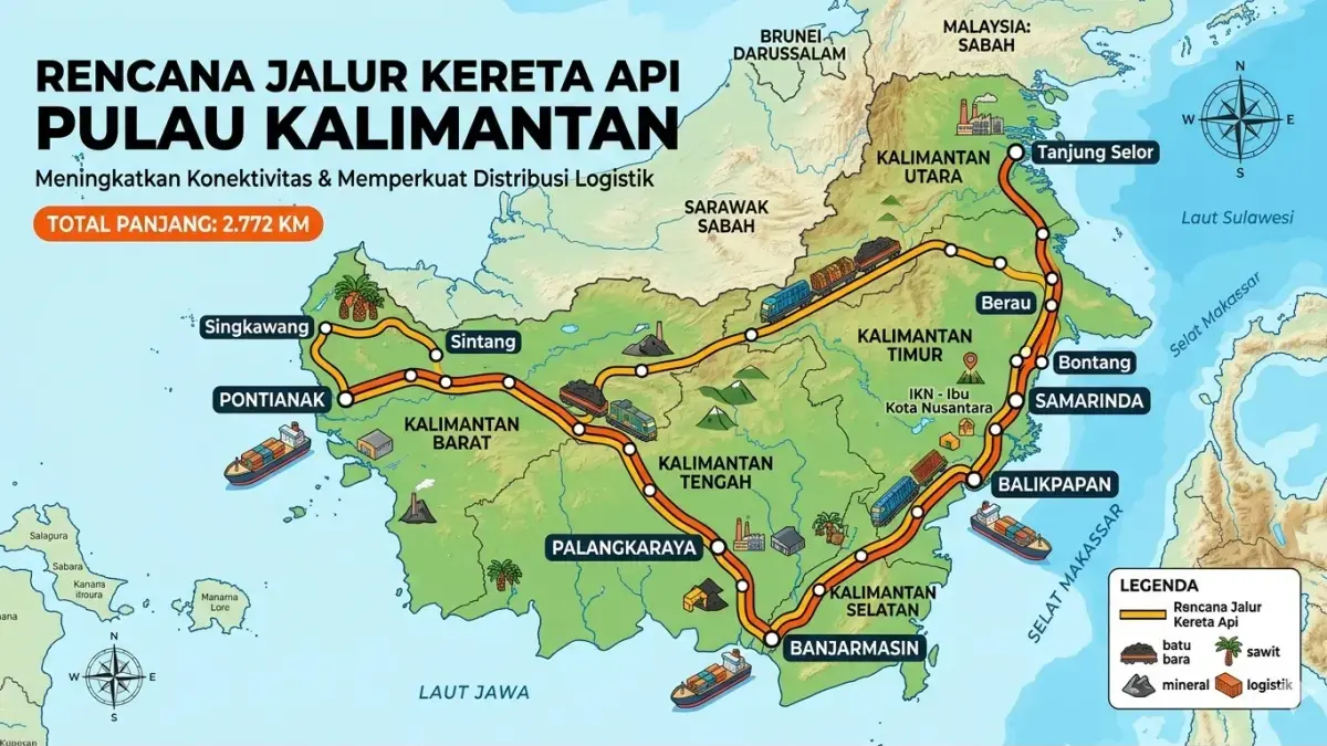 Gambut bukan alasan! Pakar ULM sebut proyek kereta api Kalimantan macet ...