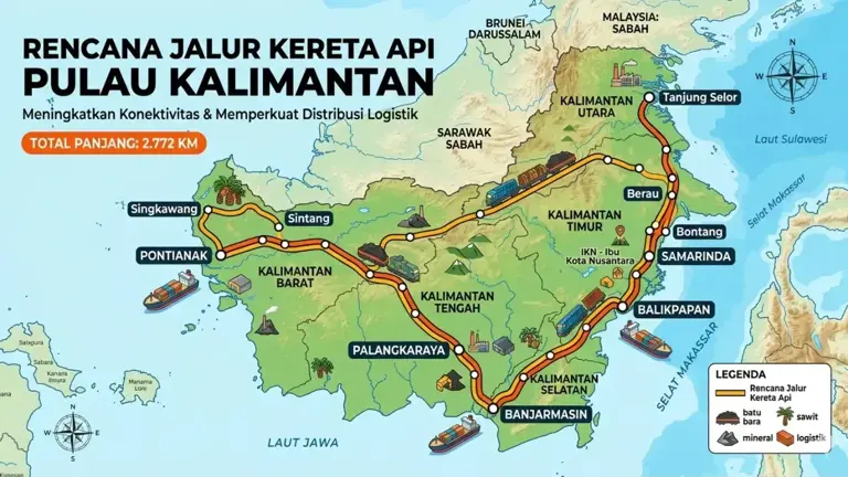 Pangkas biaya logistik, AHY dorong mega proyek rel kereta api 2.772 ...
