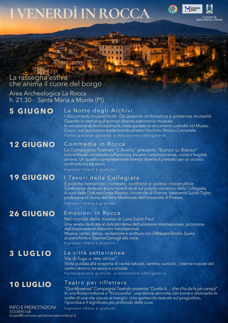 I venerdì in Rocca. Cultura, musica, teatro e architettura locale ...