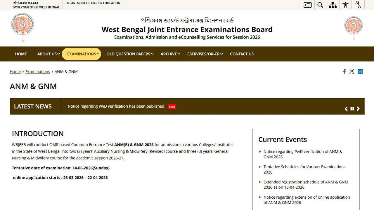 WBJEEB ANM GNM admit card 2026 out today; download hall ticket before ...