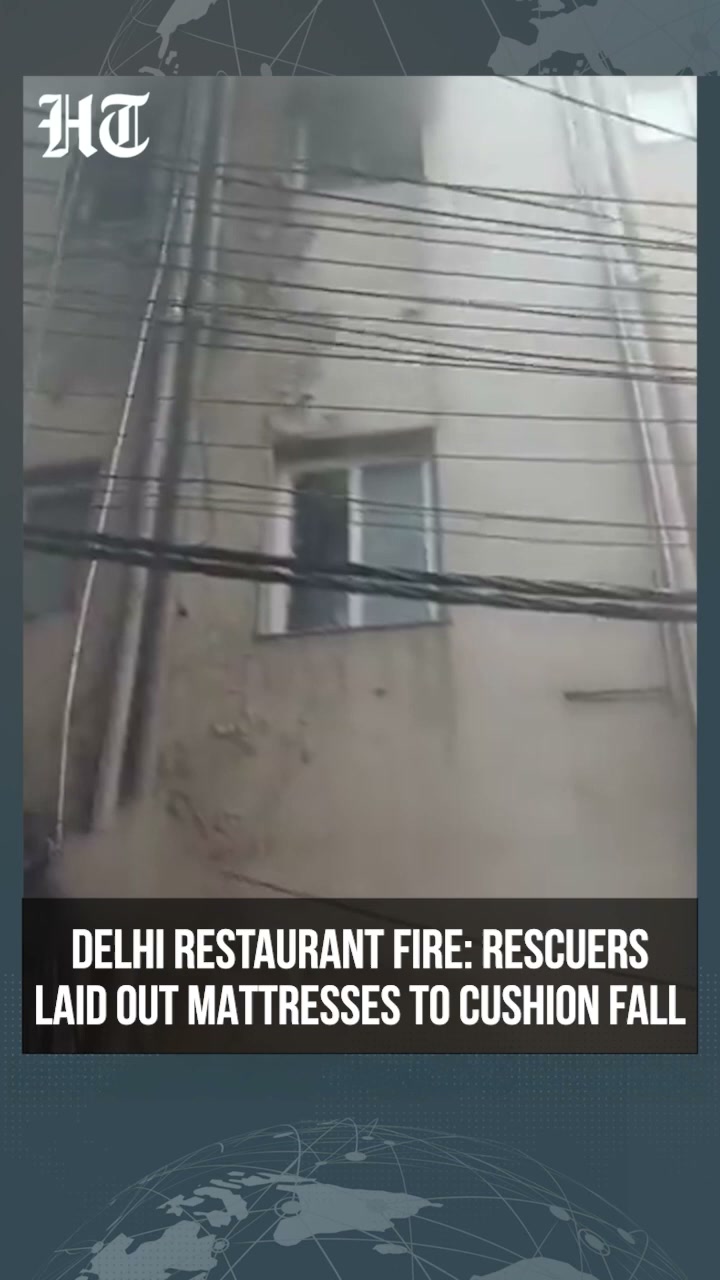 Delhi Restaurant Fire People Seen Jumping From Windows To Escape Death ...