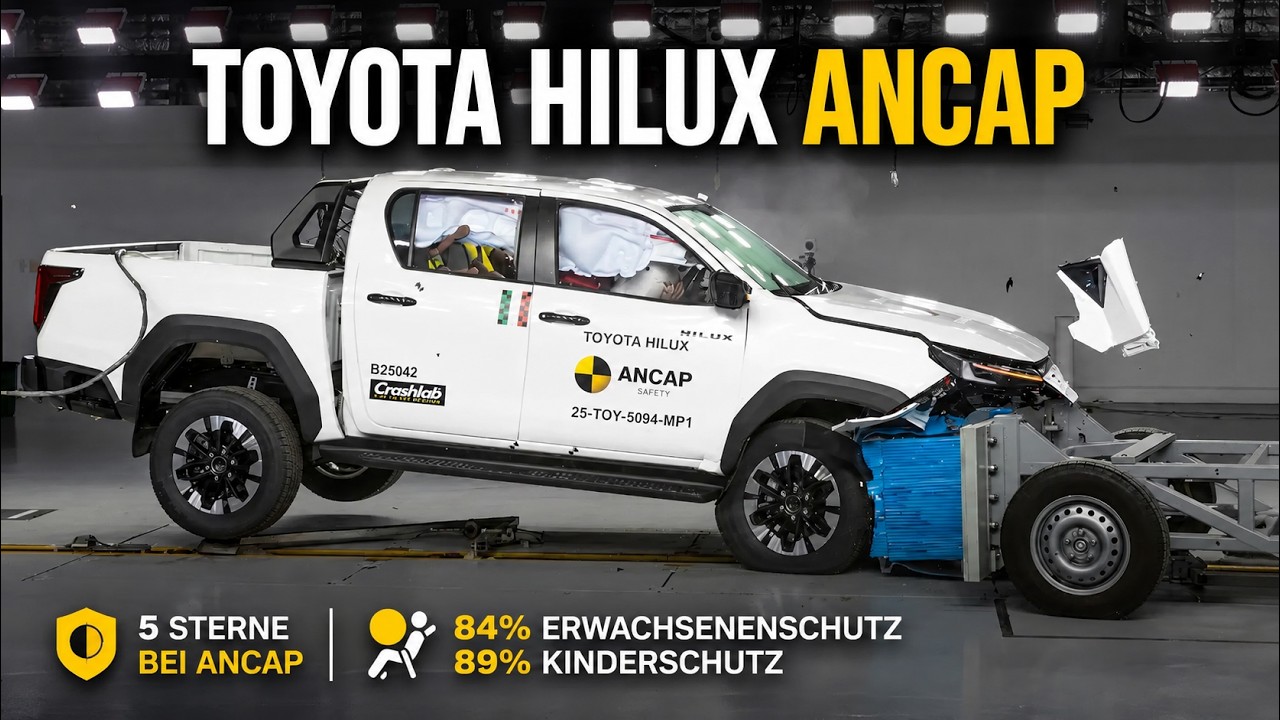 2026 Toyota Hilux ANCAP Crashtest: So sicher ist der neue Hilux