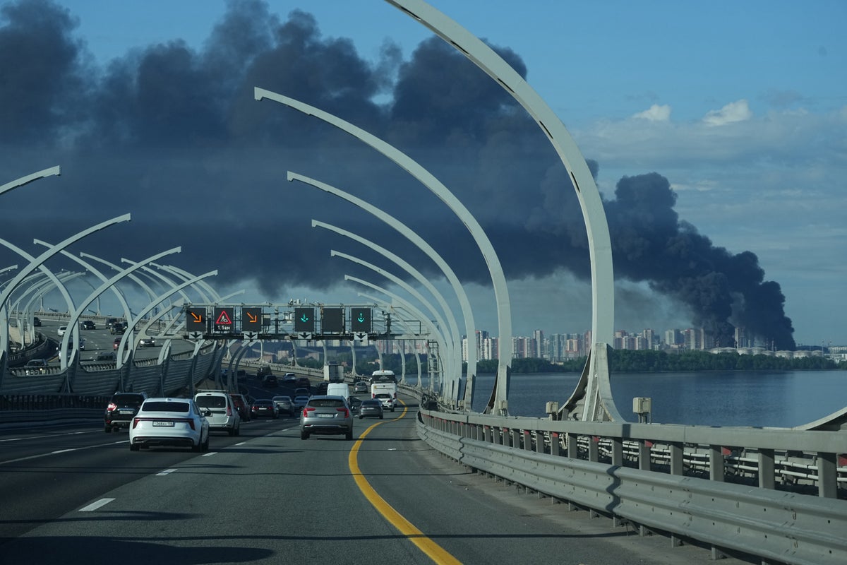 Ukraine's drone strikes set a gloomy tone for Putin's economic showcase