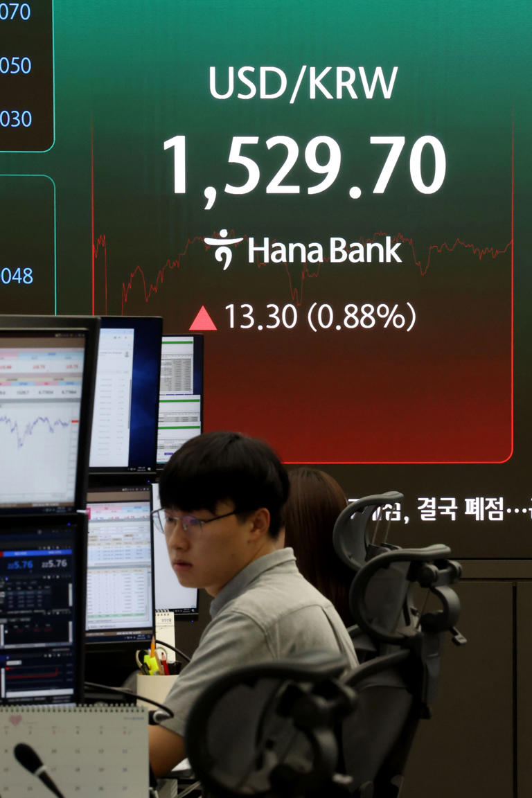 Won weakens more than Turkish lira, hits two-month high