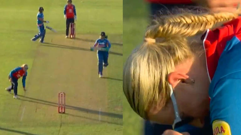 School cricket: England women's star makes comical fielding blunder vs ...
